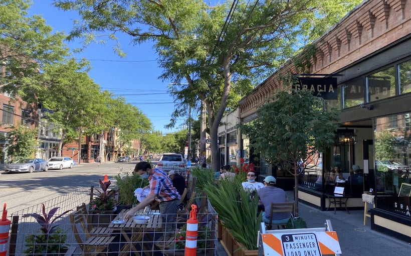 Seattle Adapts to Indoor Dining Restrictions, Opens Sidewalks for ...