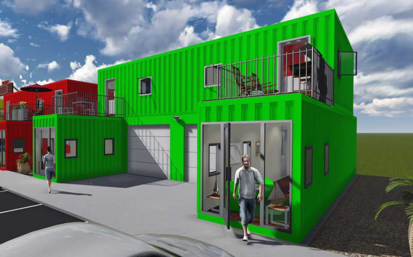 Under-Construction Business Park . . . From Shipping Containers ...